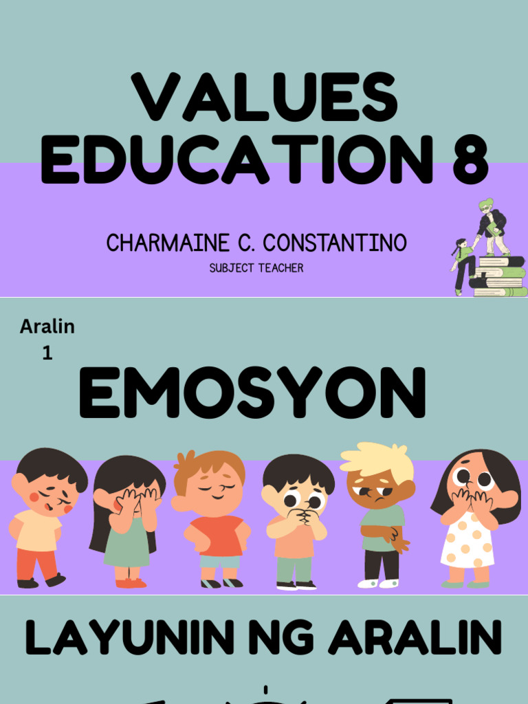 ESP8 Aralin1 Kamalayan Sa Emosyon. | PDF