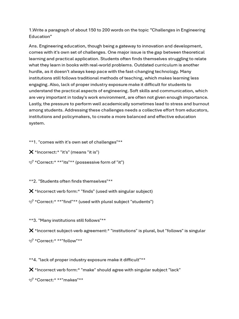 Challenges in Engineering Education | PDF