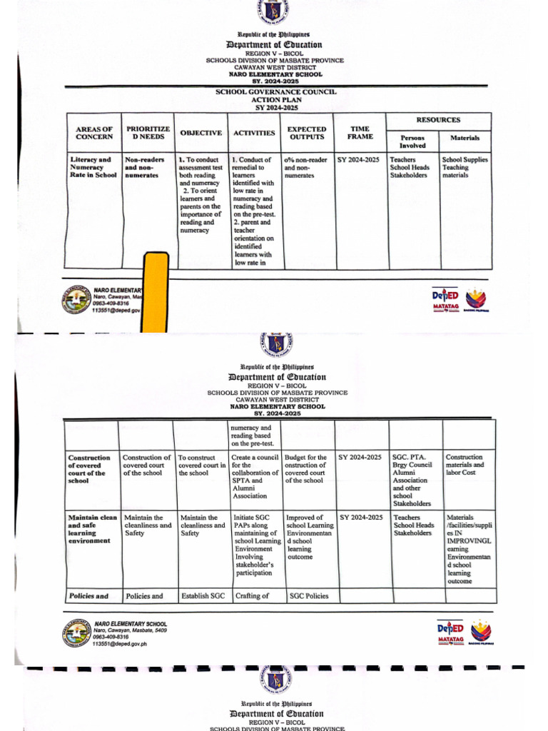 SPTA Action Plan | PDF