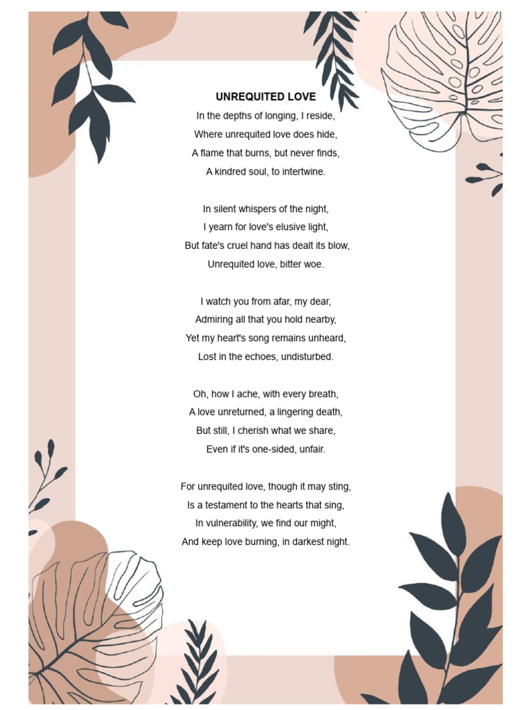 Unrequited Love | PDF