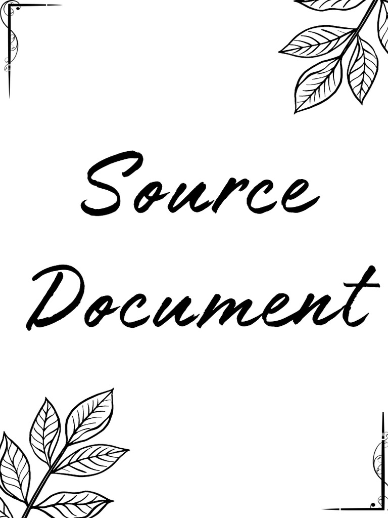 Sorce Document | PDF