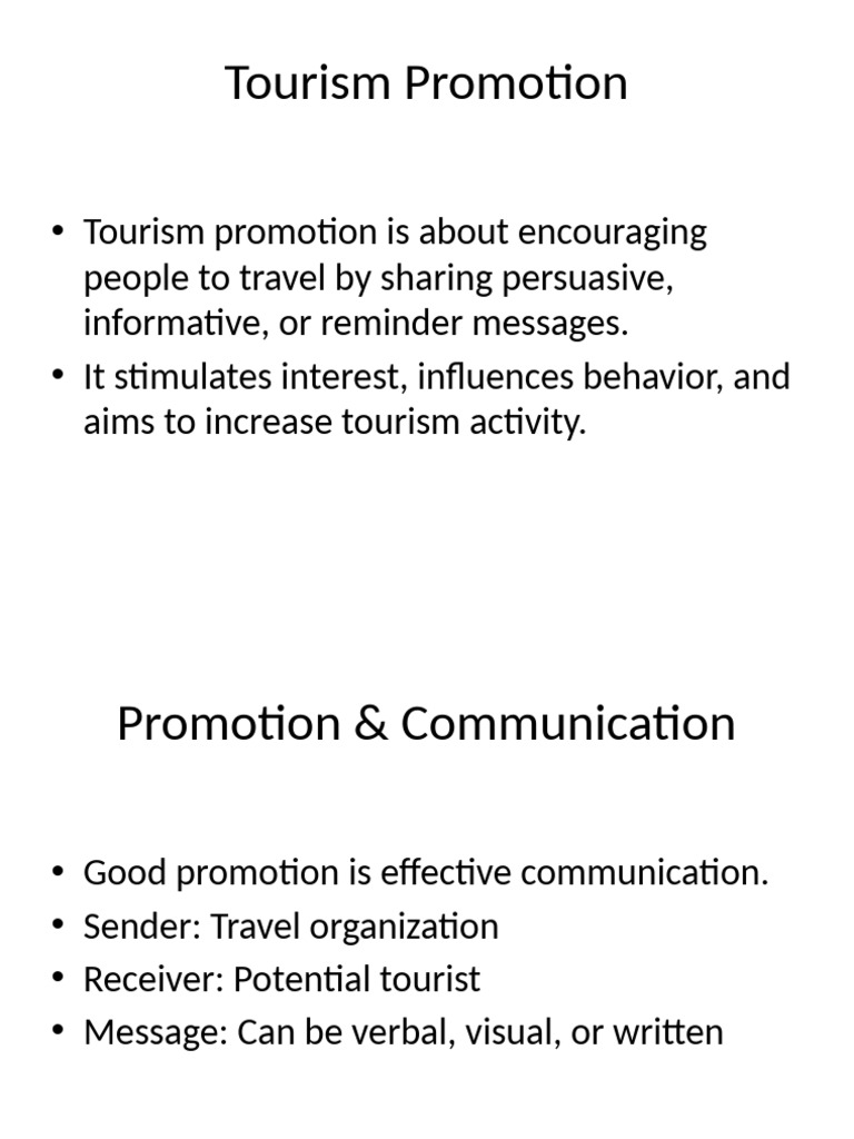 Effective Tourism Promotion Strategies | PDF | Marketing | Advertising