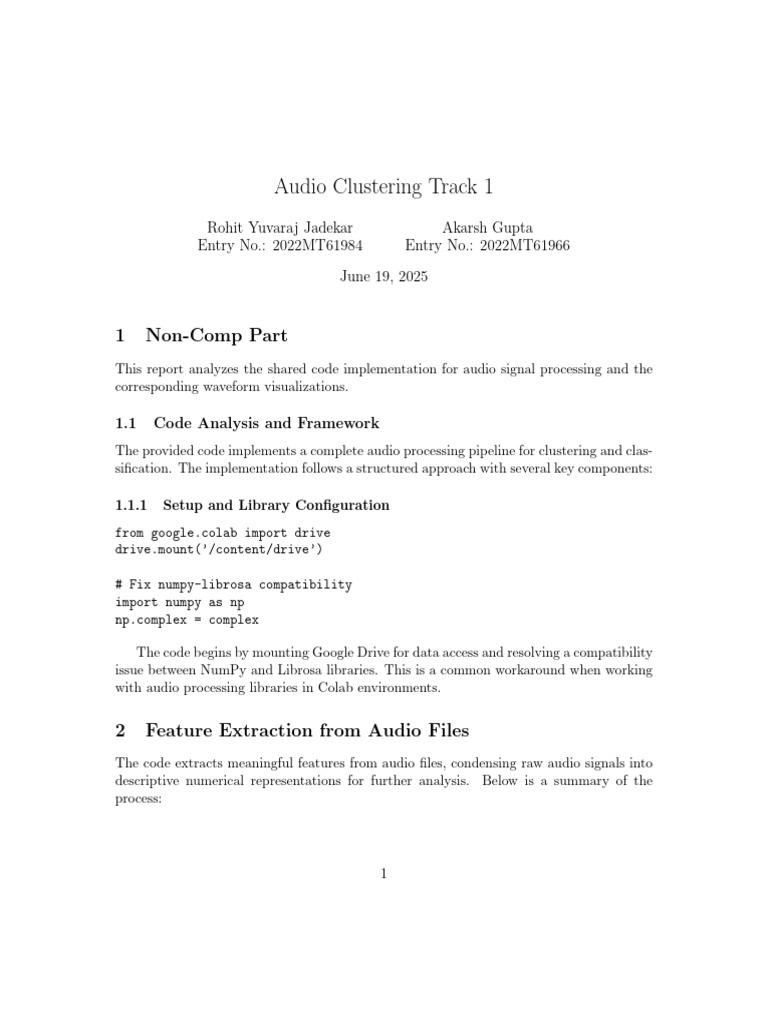 ML Assignment 2 Report (2) | PDF | Amplitude | Sound