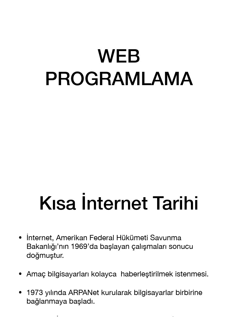 Web Programlama H1 | PDF