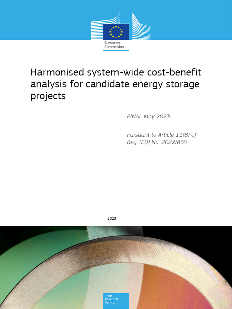 Electricity Storage CBA Methodology FINAL-fix | PDF | Cost–Benefit ...