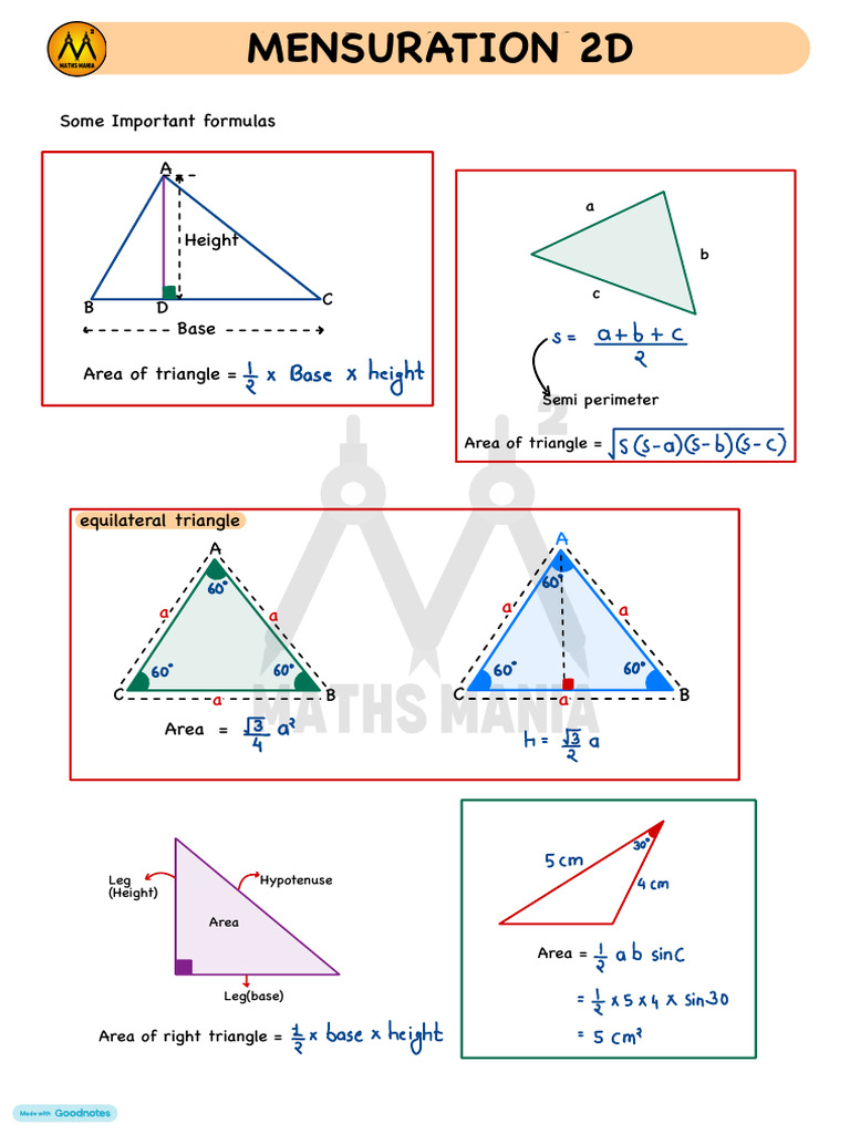 Mensuration 2D | PDF
