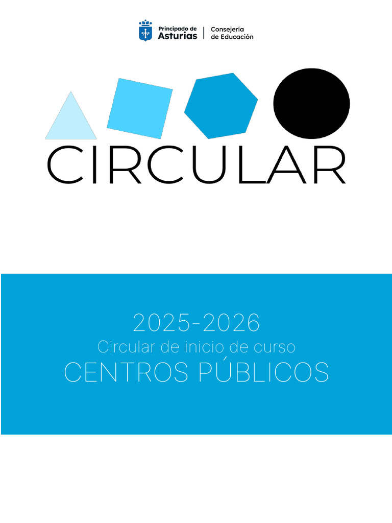 Circular Inicio Curso 25-26 | PDF | Maestros | Educación de la primera infancia