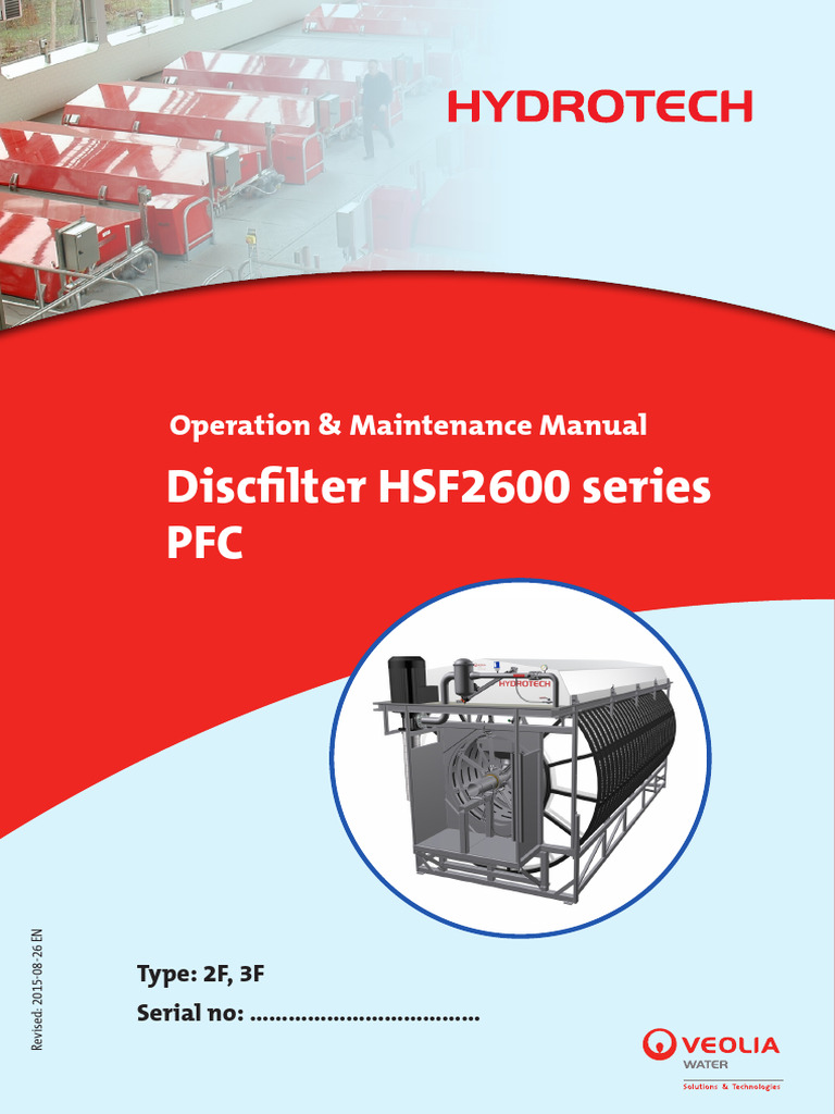 (For Reference Only) Hydrotech Disc Filter Manual | PDF | Filtration