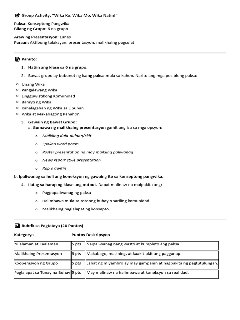 Q1 L5 Group Task | PDF