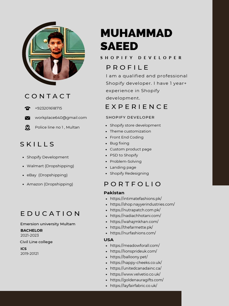 Saeed CV | PDF