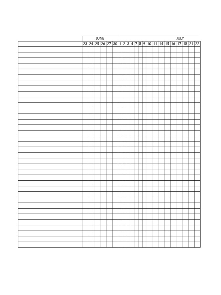 Attendance Template | PDF