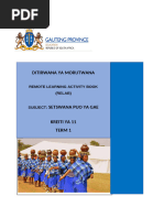 Tlhamo ya Setswana le Ditlhangwa | PDF | Languages Of Africa | Languages