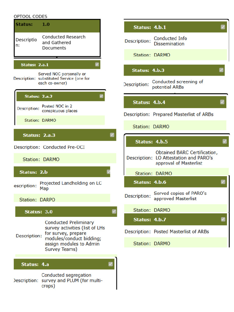 Optool Codes | PDF