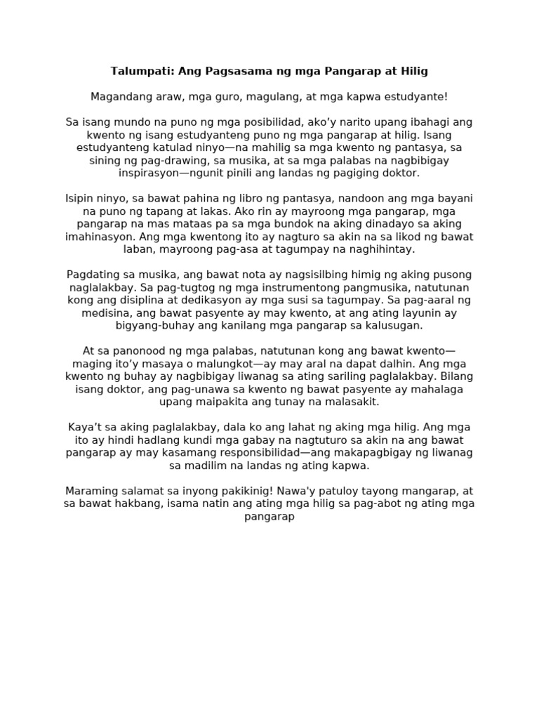 Talumpati | PDF