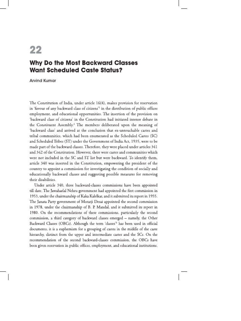 Arvind Kumar MBC Paper | PDF