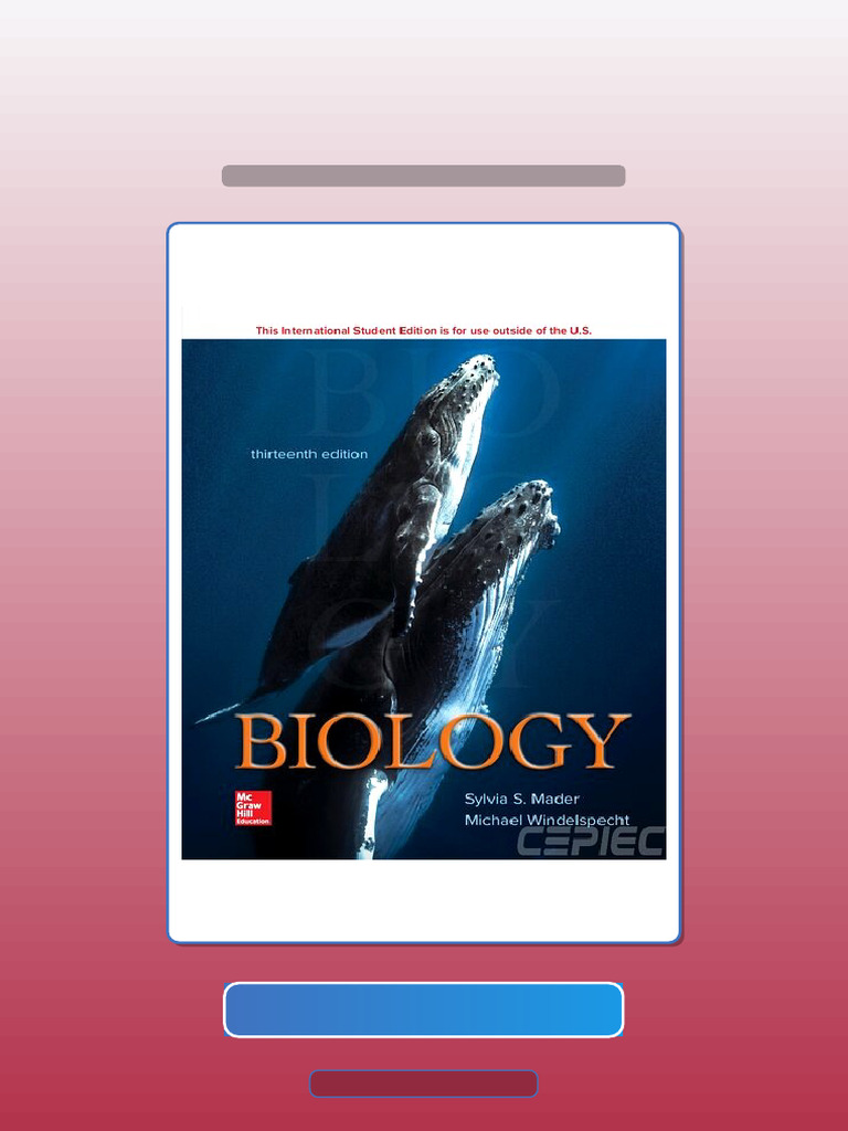 Real Test Bank Biology 13th Edition Sylvia Mader Digital Bundle | PDF