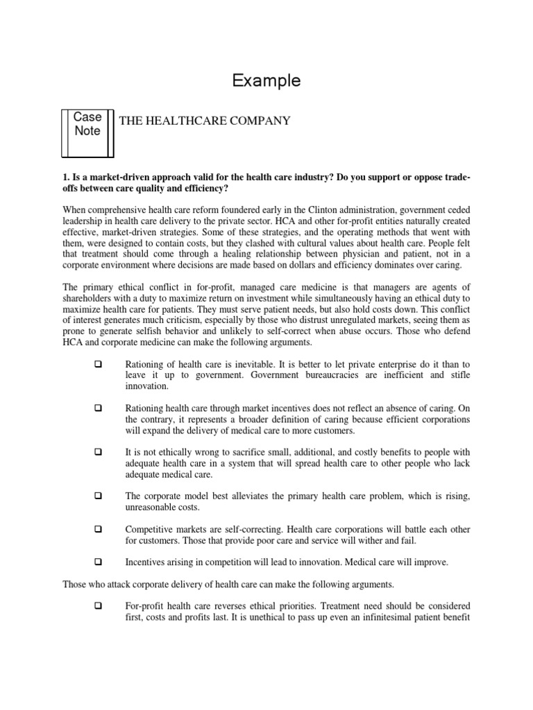 Example Case Study | PDF | Medicare (United States) | Health Care