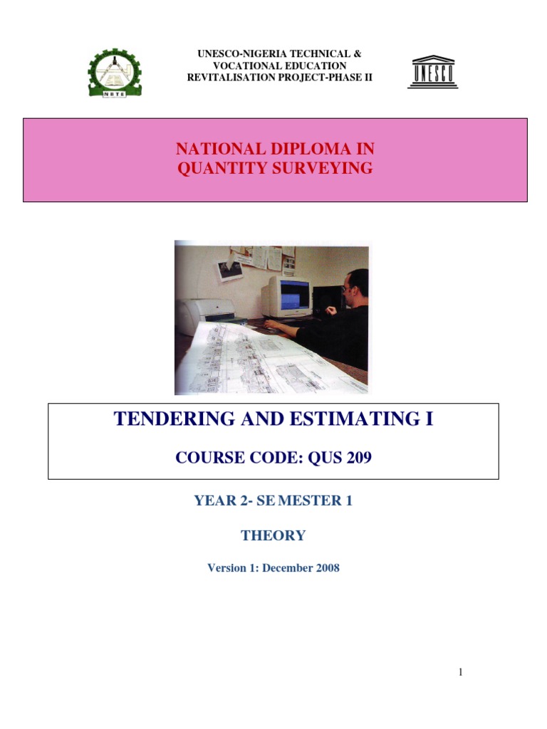 Tendering & Estimating I | PDF | Procurement | Negotiation