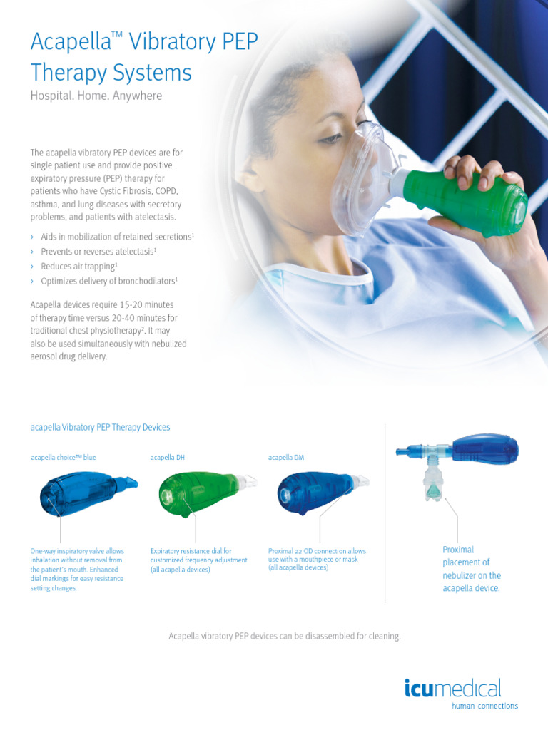 Acapella PEP Device Overview and Benefits | PDF | Pulmonology ...