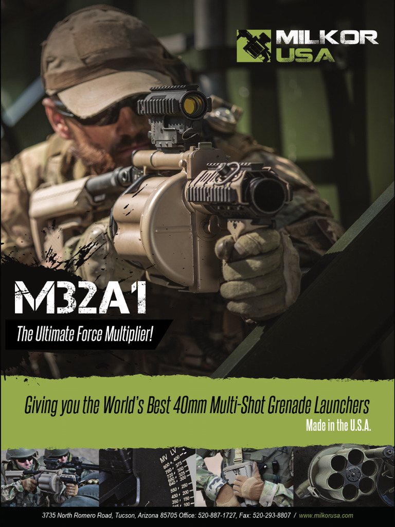 M32A1 Multi-Shot Grenade Launcher Overview | PDF | Ammunition | Firearms