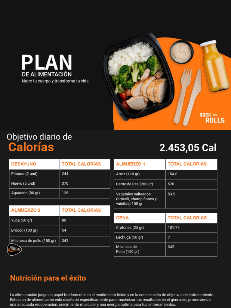 Plan Alimenticio | PDF | Alimentos | Proteínas