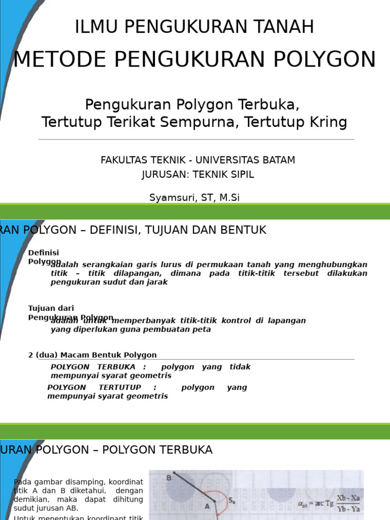 P6 - Metode Pengukuran Polygon | PDF
