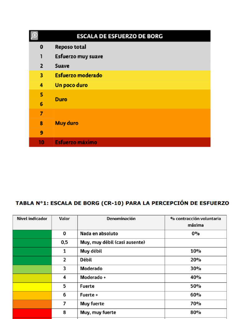 Escala de Borg | PDF
