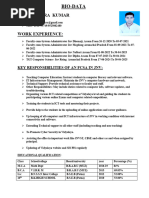 Teacher Biodata Format Example | PDF | Teachers | Behavior Modification