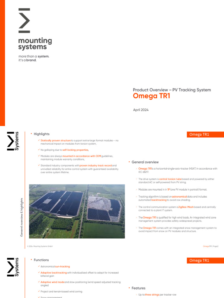 PR MSY Omega TR1 System Overview en | PDF