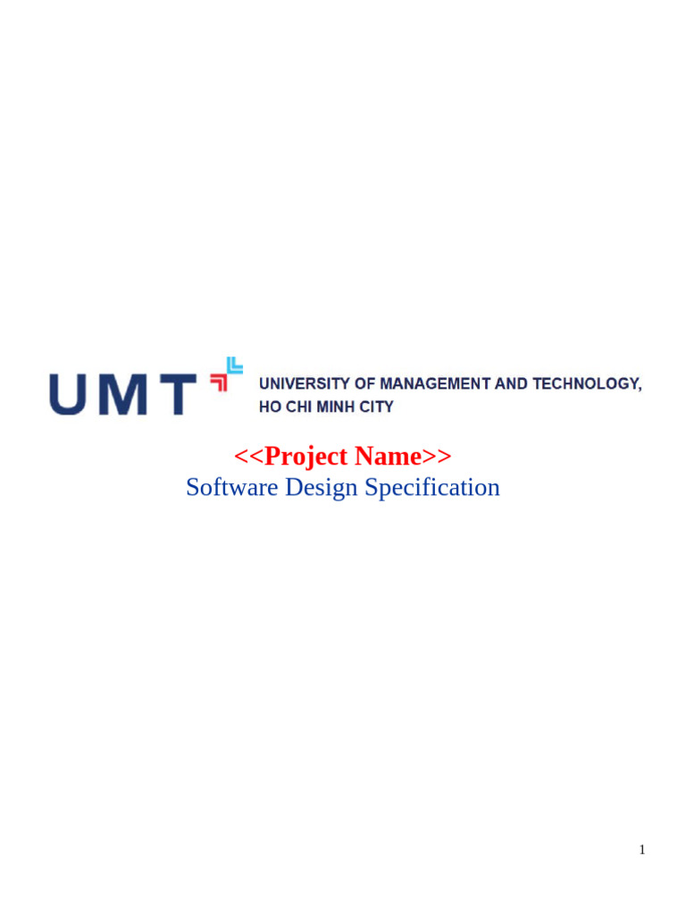 Software Design Specification Overview | PDF | Information Science