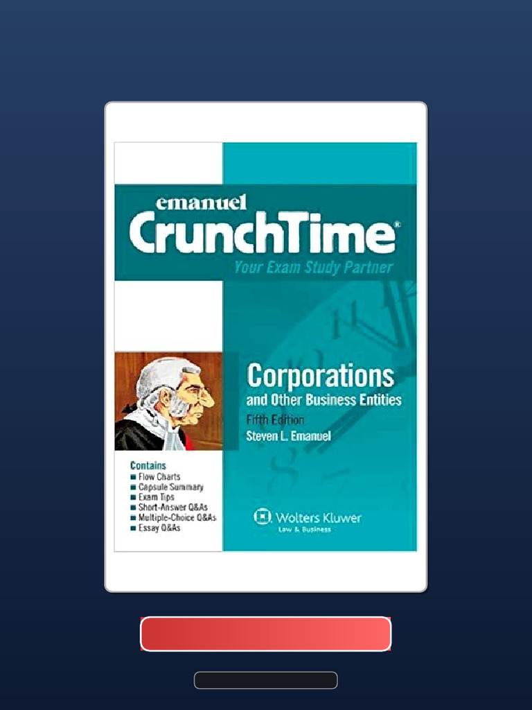 Emanuel CrunchTime For Corporations and Other Business Entities Emanuel ...