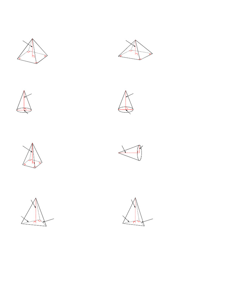Volume of Pyramids and Cones Worksheet | PDF | Volume | Units Of ...