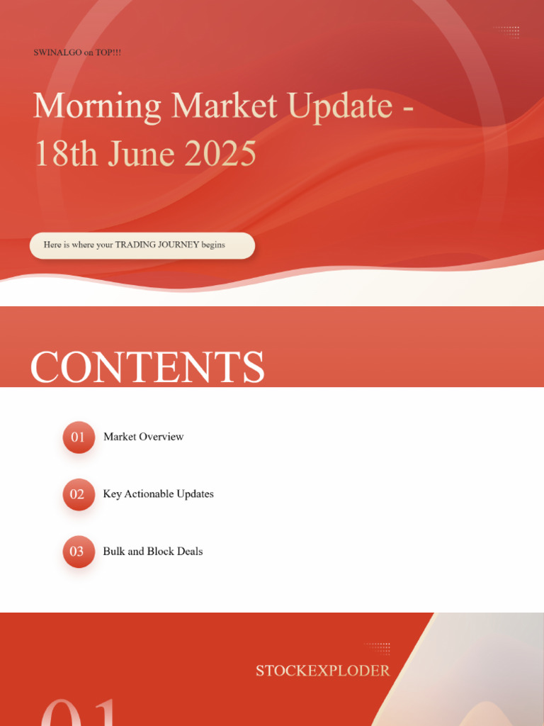 Morning Market Update - 18th June 2025 | PDF