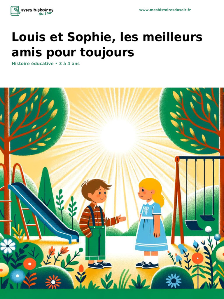 Louis et Sophie, amis inséparables | PDF