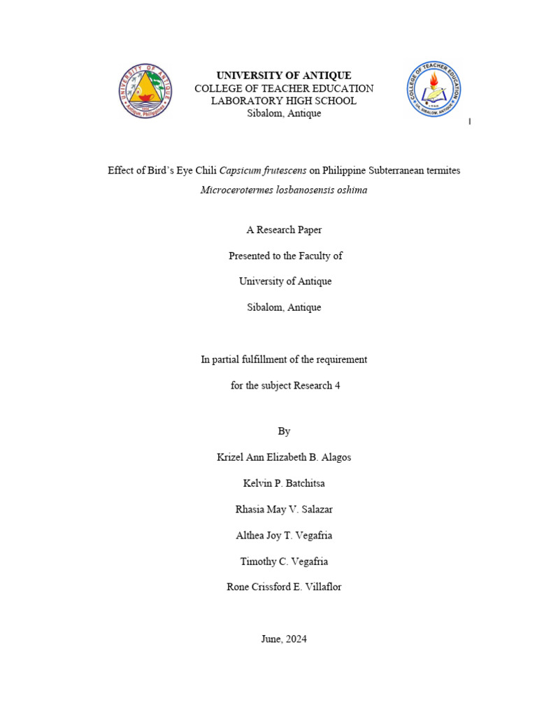 Research For Maam Reb Final | PDF | Capsicum | Chili Pepper