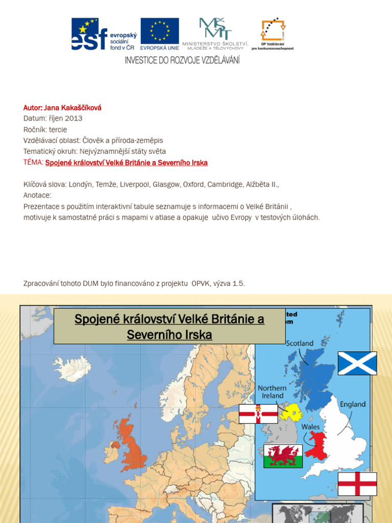 Tercie Zemepis Velka Britanie DUM | PDF
