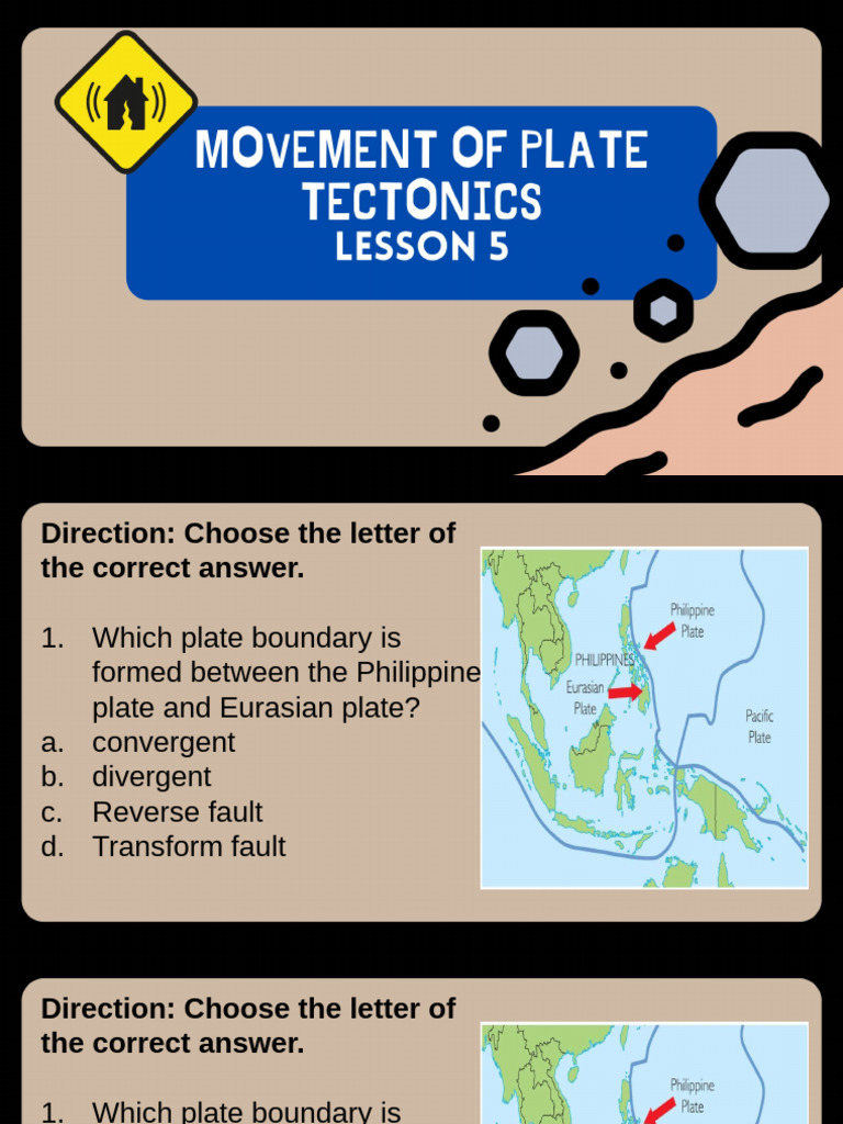 Lesson 5 - Movement of Plate Tectonics | PDF | Plate Tectonics ...