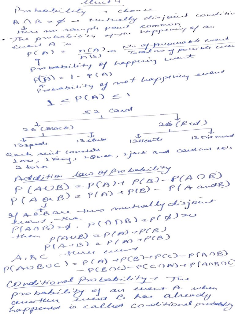 Unit 4 Maths 4 Formula | PDF