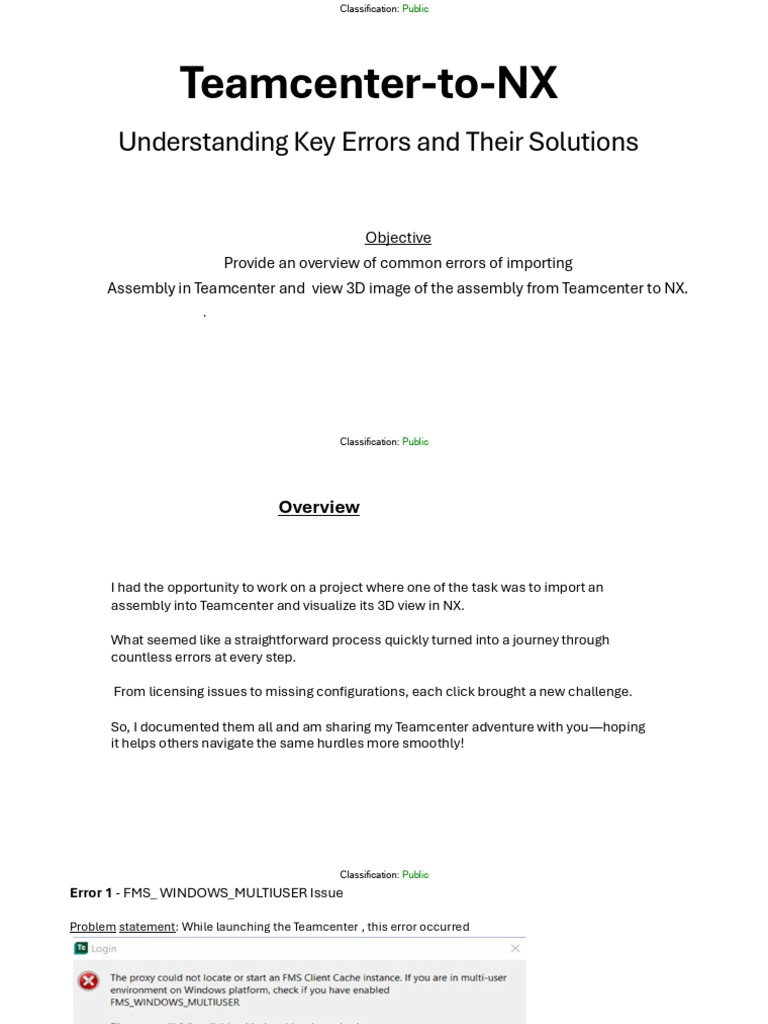 Teamcentre To NX Integration | PDF | Computer Science | System Software