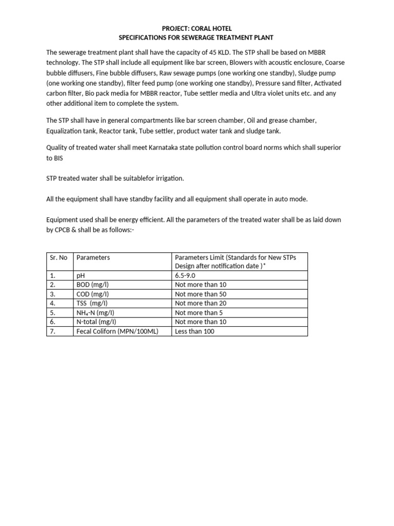 STP Specifications and Parameter Limits | PDF