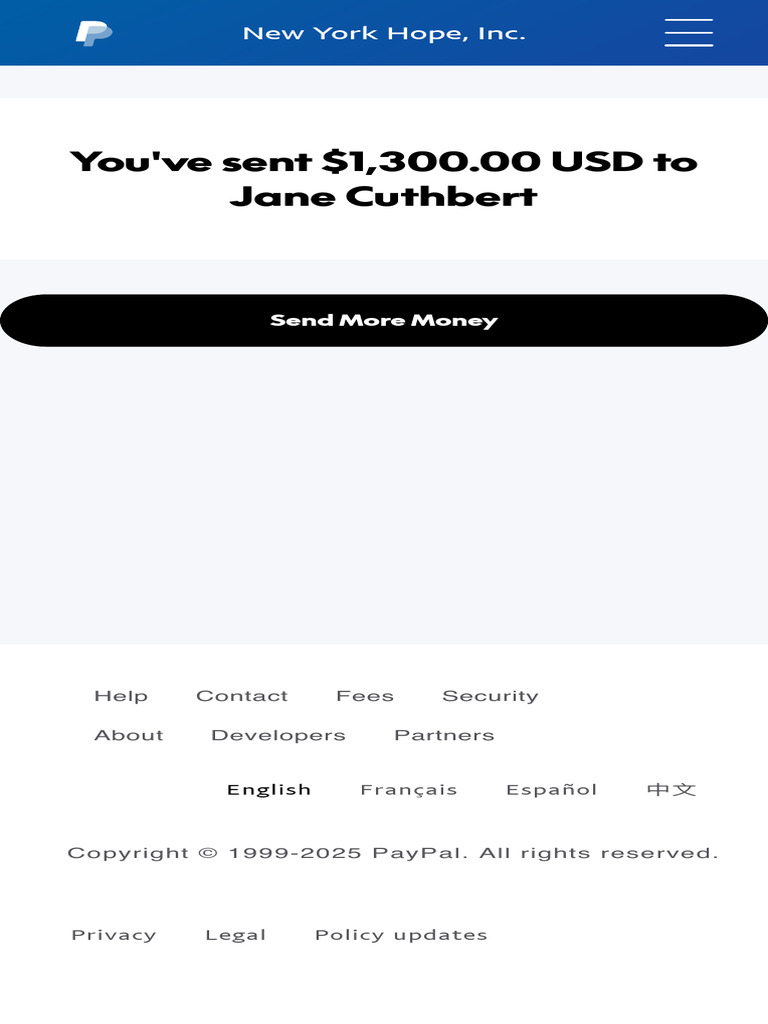 PayPal Send Money Success | PDF