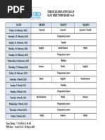 Brilliant Public School Term 2 Datesheet | PDF