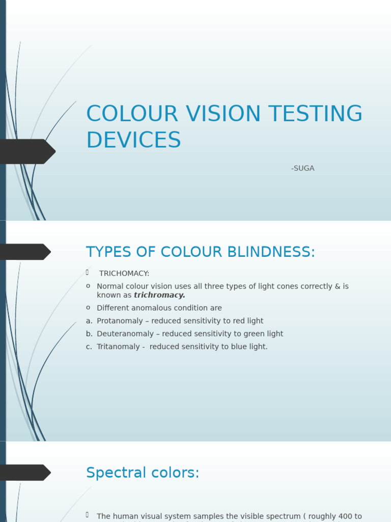 Color Vision Testing Methods | PDF | Color | Graphic Design
