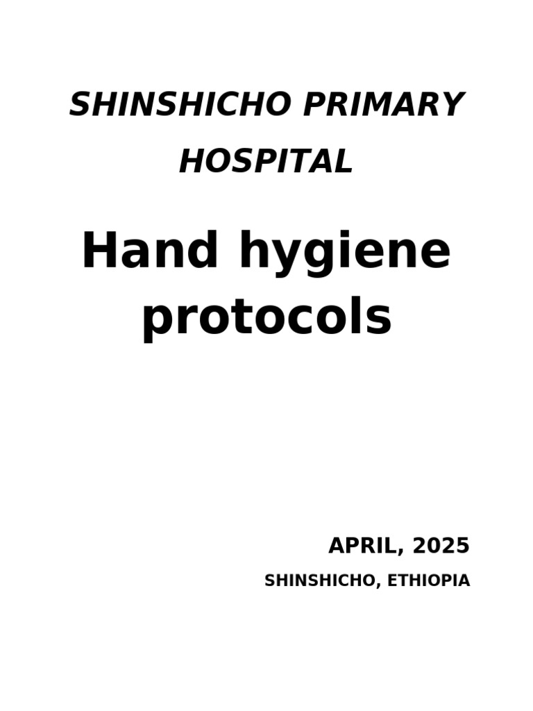 Hand Hygiene Protocols Overview | PDF | Hand Washing | Hygiene