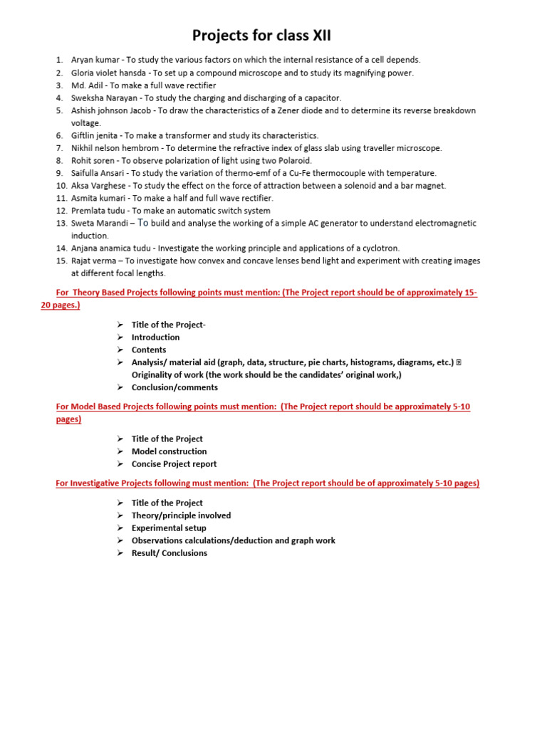 Xii Physics Project 2025 | PDF | Rectifier | Electromagnetism