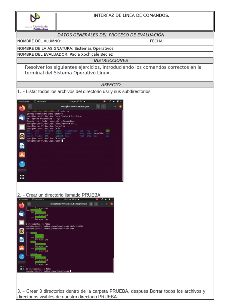Practica Comandos | PDF