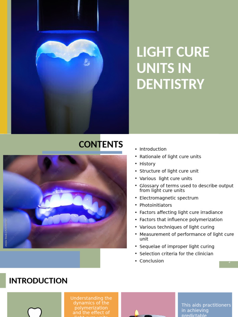 Light Curing Units in Dentistry Overview | PDF | Light Emitting Diode ...