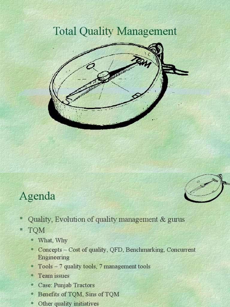 PQM - TQM 1A | Quality Management | Production And Manufacturing