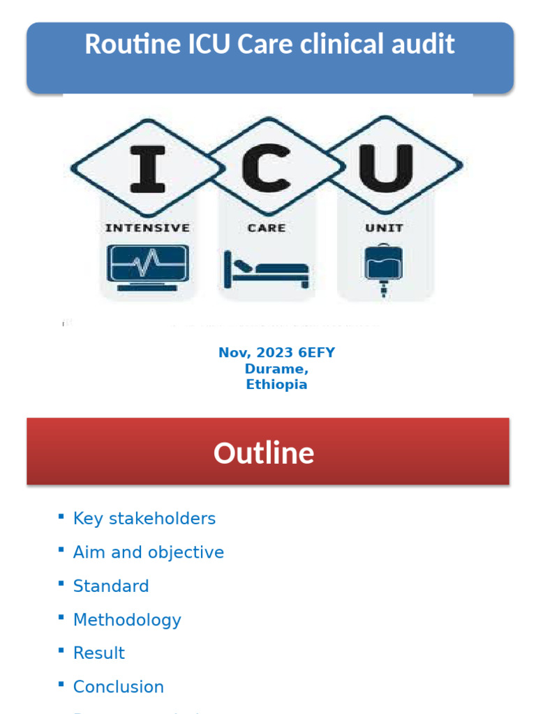 ICU Routine Care Clinical Audit Q1 | PDF | Intensive Care Unit | Intensive Care Medicine