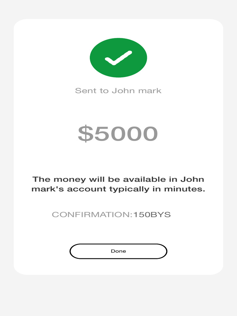 Zelle Payment Proof Generator | PDF